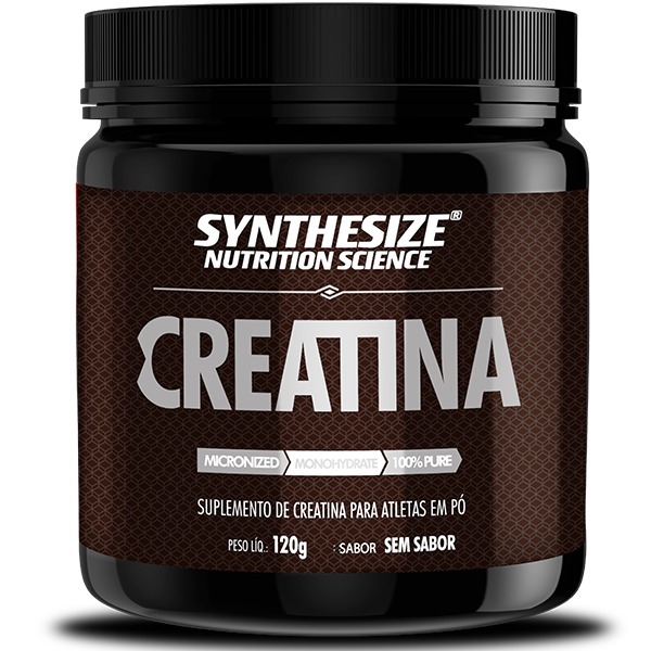 Creatina Powder 100 Pure 120g Synthesize Frete Grátis