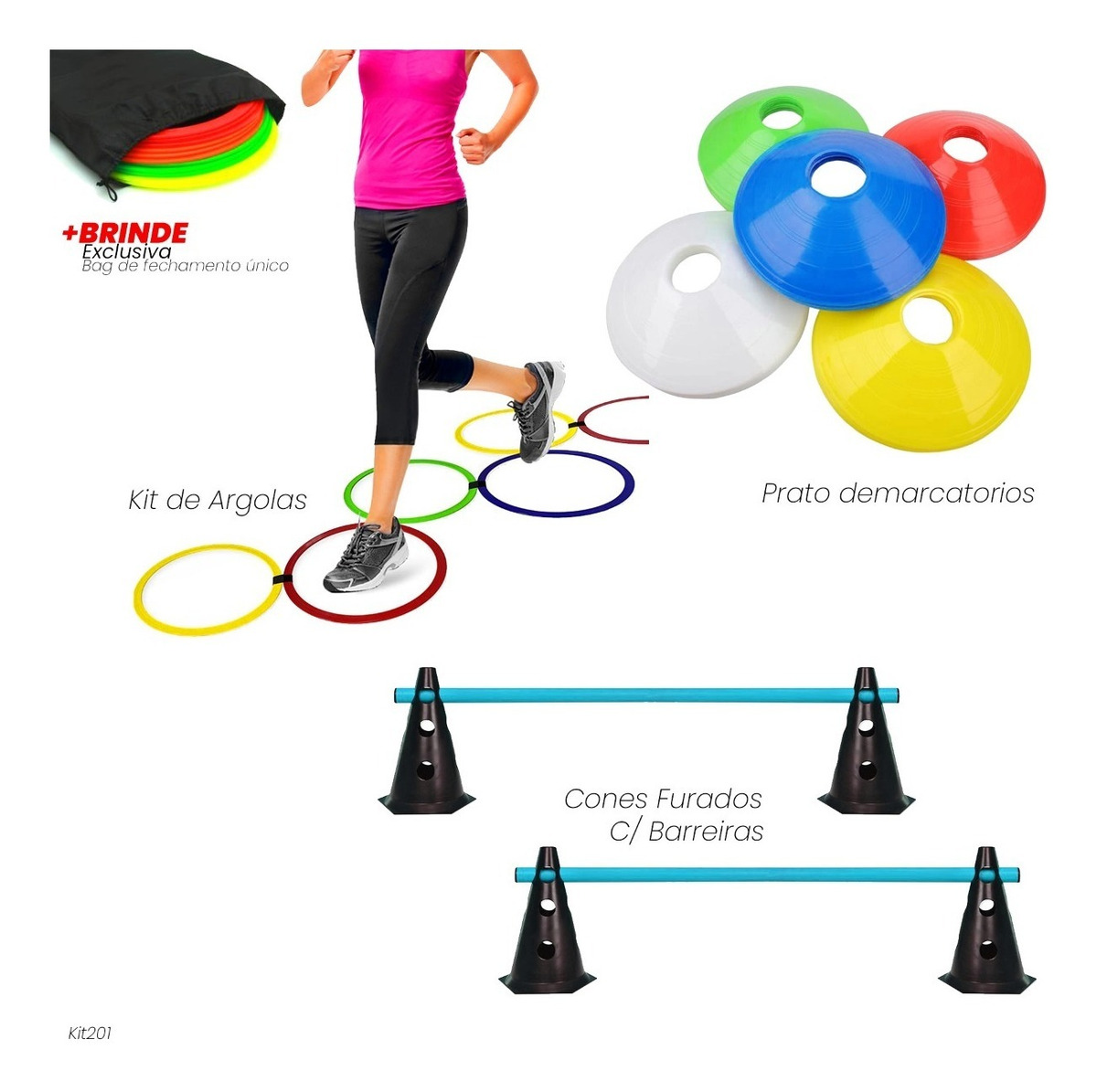 Kit Agilidade Treino Argola Half Cone Cone Com Furo Barreira | Mercado ... Kit Agilidade Treino Argola Half Cone Cone Com Furo Barreira | Mercado ...