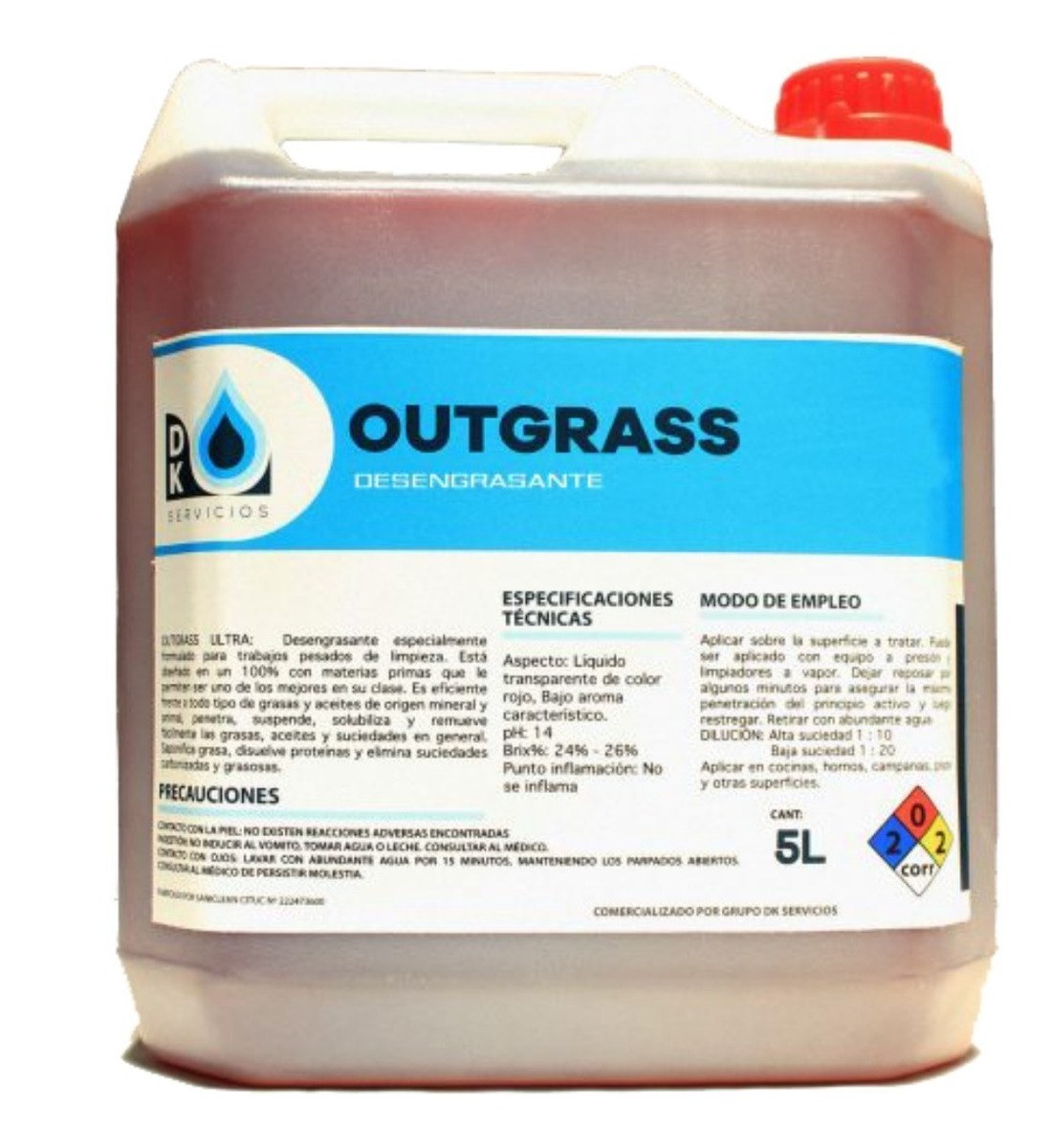 Desengrasante Concentrado Industrial 5 Litros | Cuotas sin interés Desengrasante Concentrado Industrial 5 Litros | Cuotas sin interés