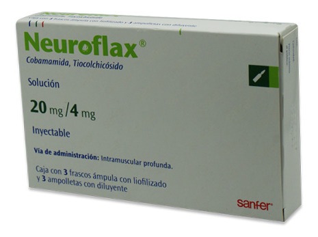 Neuroflax Inyectable 3 Frascos Ámpula 20/4mg | Meses sin intereses