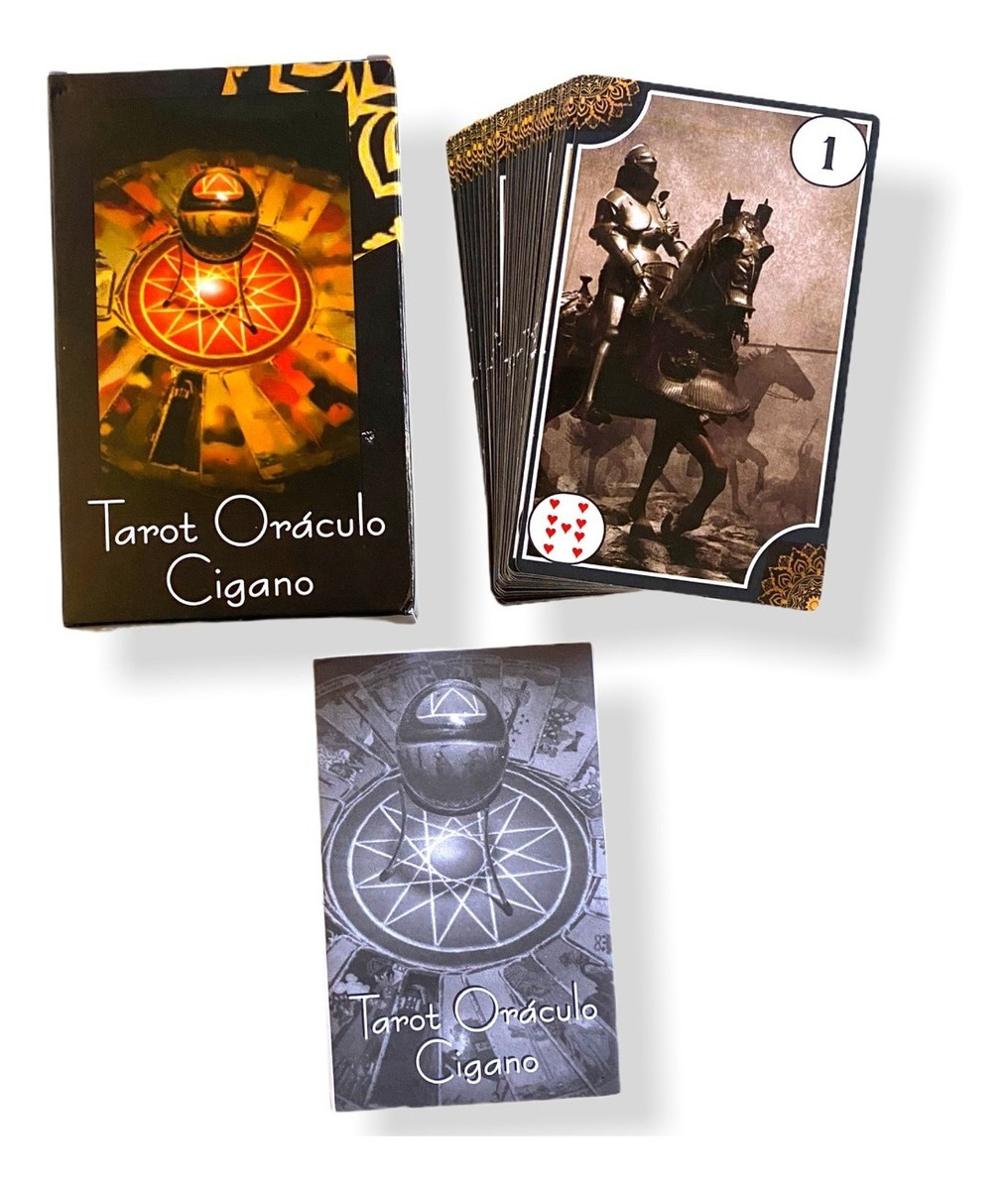 Baralho Tarot Oráculo Cigano Lenormand 36 Cartas E Manual Parcelamento Sem Juros