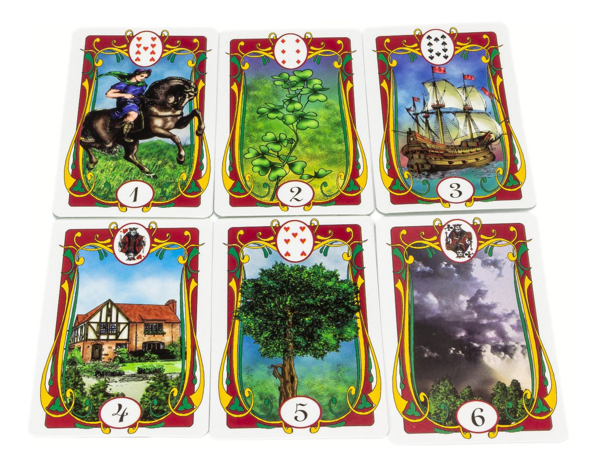 Baralho Lenormand Cartas Ciganas Com 36 Cartas E Manual Zexu Artigos Religiosos