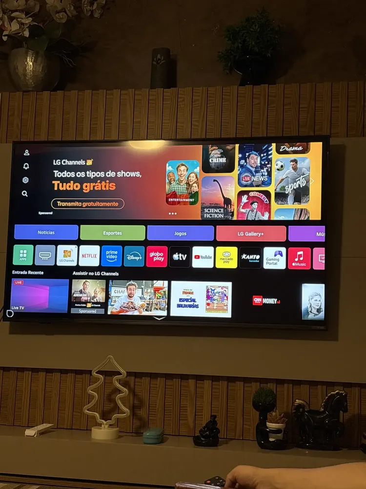 Smart TV 4K 55" LG QNED 55QNED82 Processador α7 AI Ger8 Ultra Slim ...