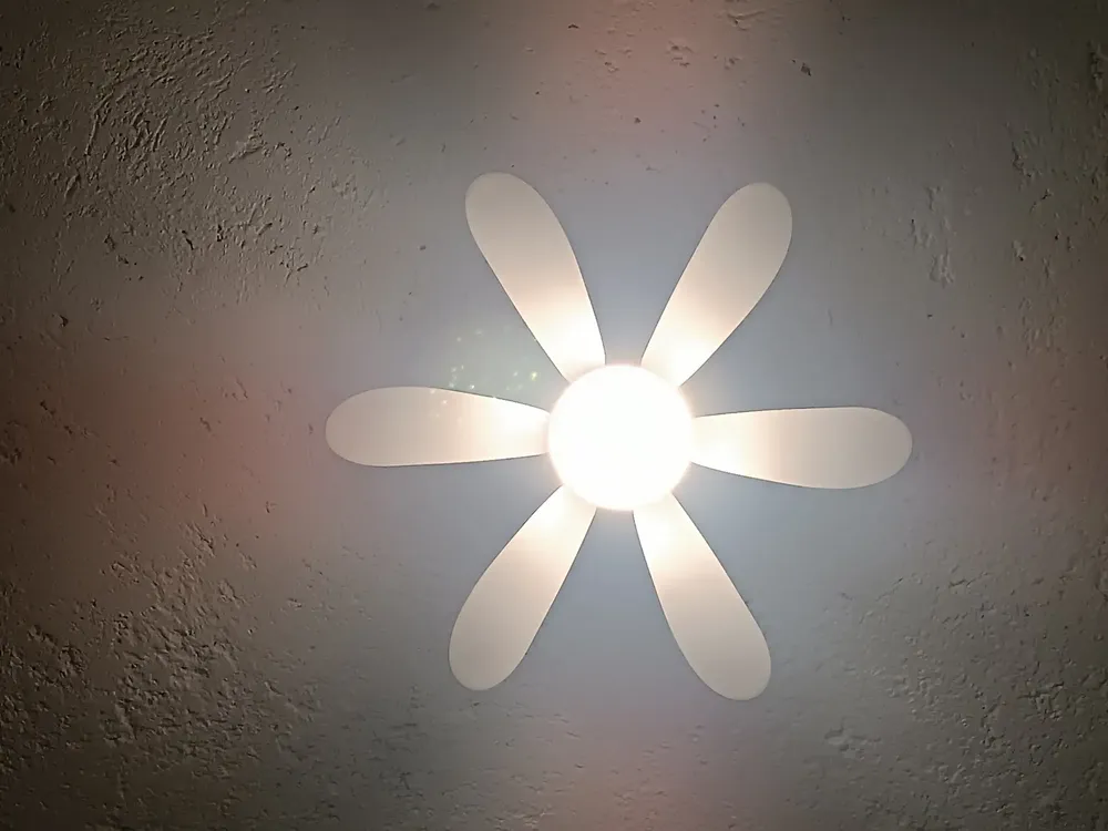 Ventilador de Techo Haimo con Luz LED y Control Remoto 6 Aspas Plástico ...