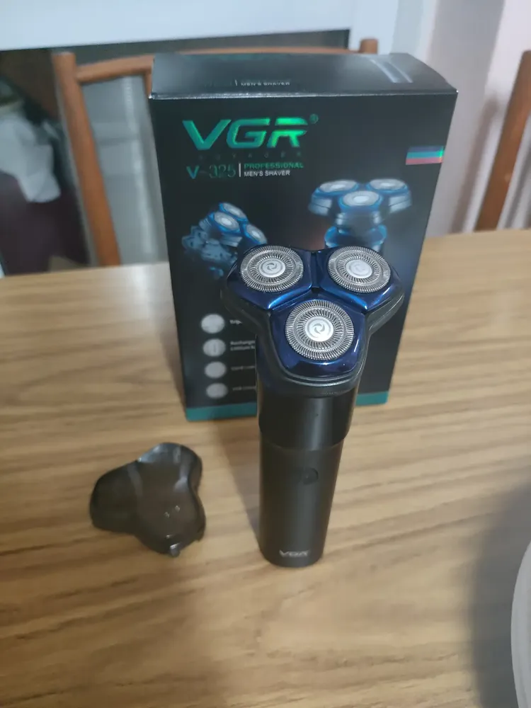 Afeitadora Eléctrica Hombre Shaver Vgr V-325 Recargable Color Negro y ...