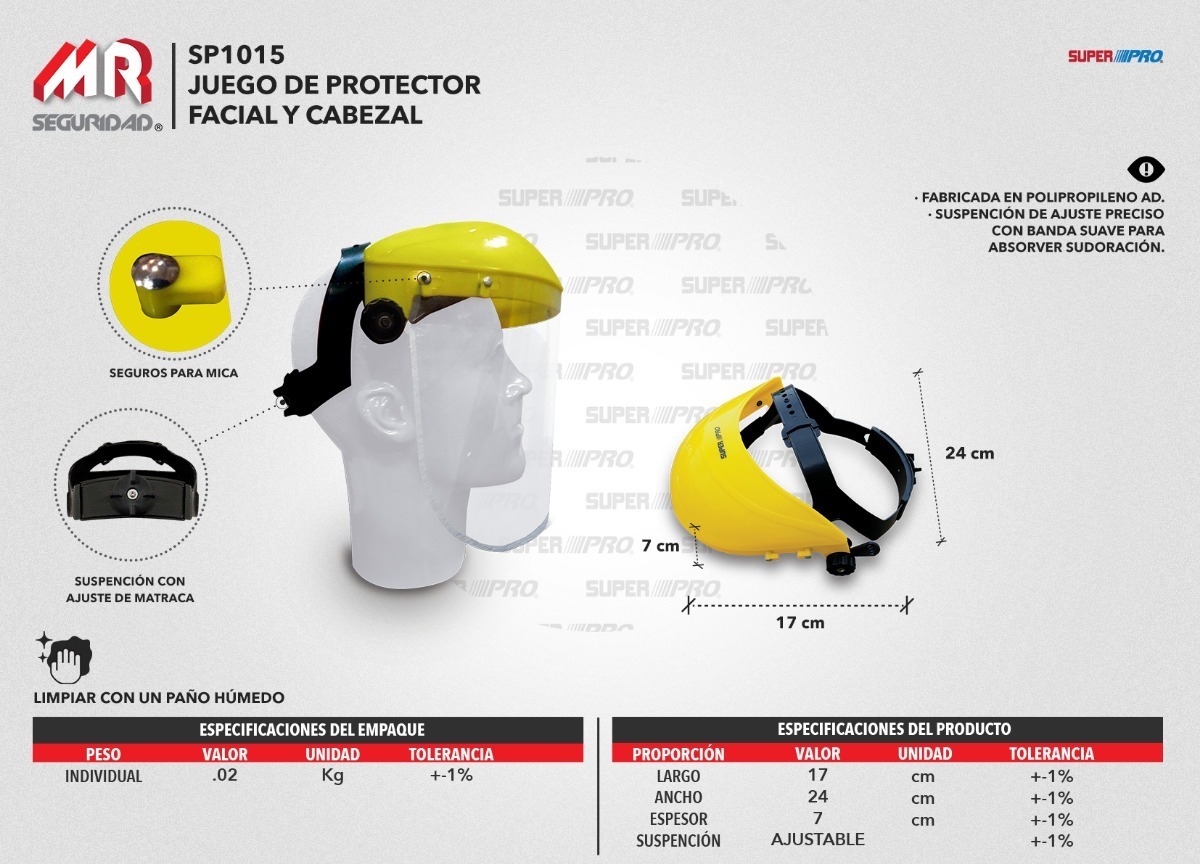 Careta Protector Facial Mica Clara Con Matraca Esmerilado | MercadoLibre Careta Protector Facial Mica Clara Con Matraca Esmerilado | MercadoLibre