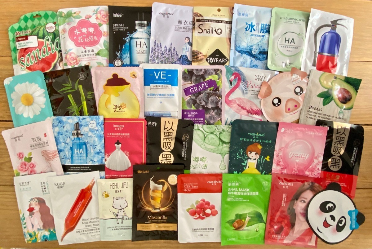 Paquete Mayoreo 200 Mascarillas Coreanas En Tela Surtidas Cosmetishop