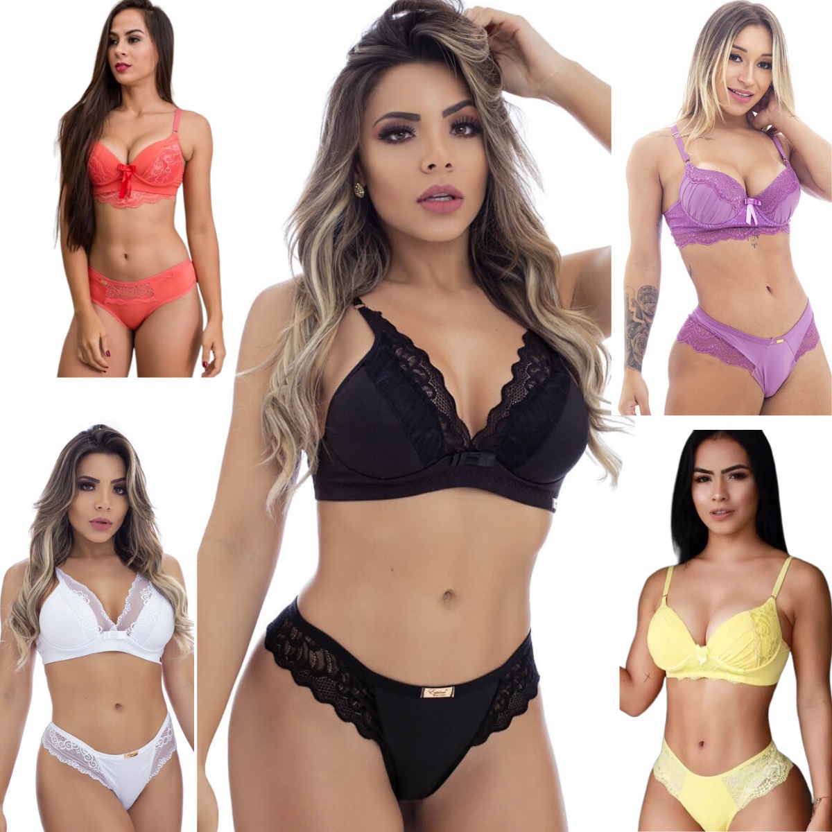 Conjunto Lingerie Luxo Atacado Kit 10 Conjuntos Em Promoção Mercado Livre