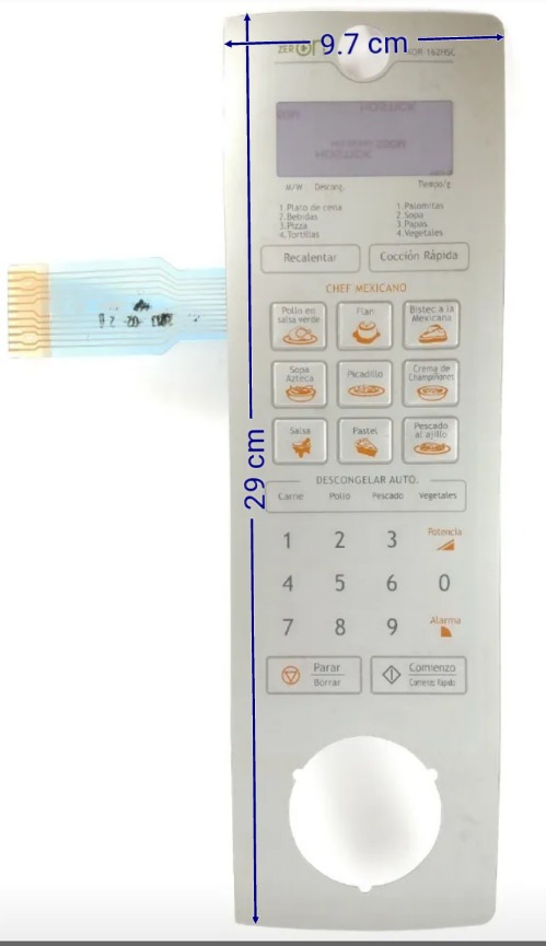 Membrana Horno De Microondas Daewoo Gris Kor-162hsc | Envío gratis Membrana Horno De Microondas Daewoo Gris Kor-162hsc | Envío gratis