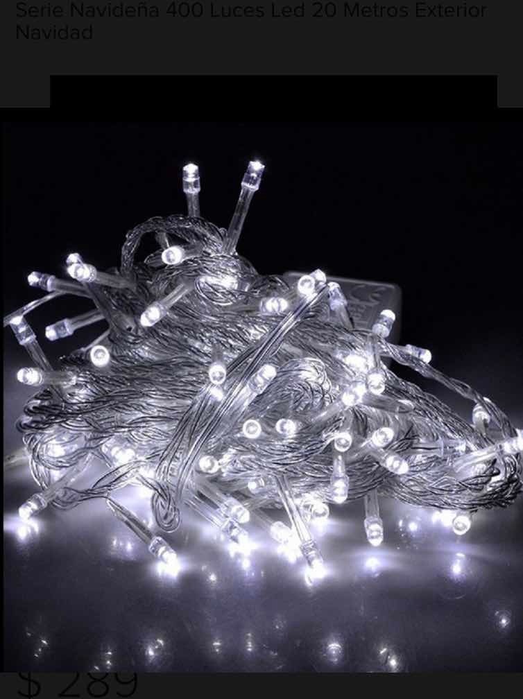Seria Luces Navideñas 100 Leds 10 Metros Blanco Y Colores Mercadolibre