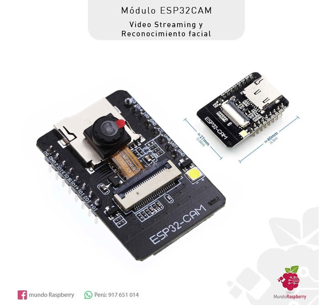 Modulo Desarrollo Esp32 Cam Camara Ov2640 2mp Wifi Bluetooth | Cuotas ... Modulo Desarrollo Esp32 Cam Camara Ov2640 2mp Wifi Bluetooth | Cuotas ...