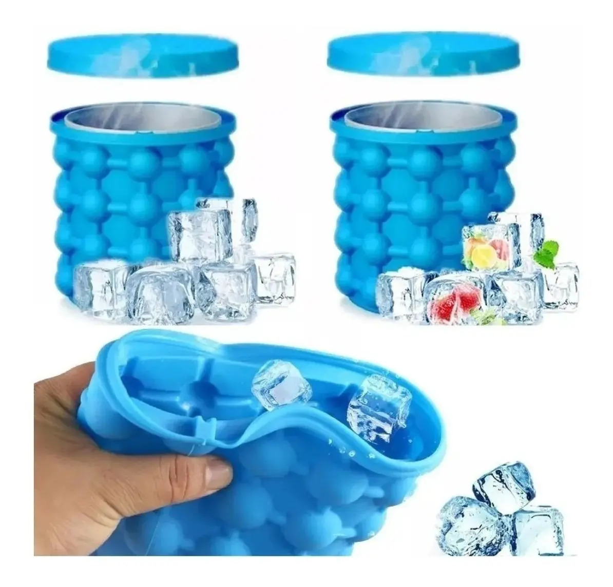 Mini Hielera En Silicona Portátil Cubos De Hielo | Envío gratis