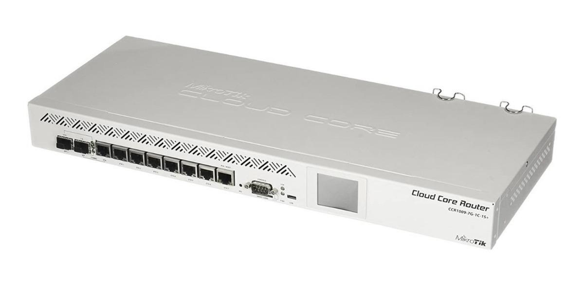 Roteador MikroTik Cloud Core CCR1009-7G-1C-1S+ branco 100V/240V ... Roteador MikroTik Cloud Core CCR1009-7G-1C-1S+ branco 100V/240V ...