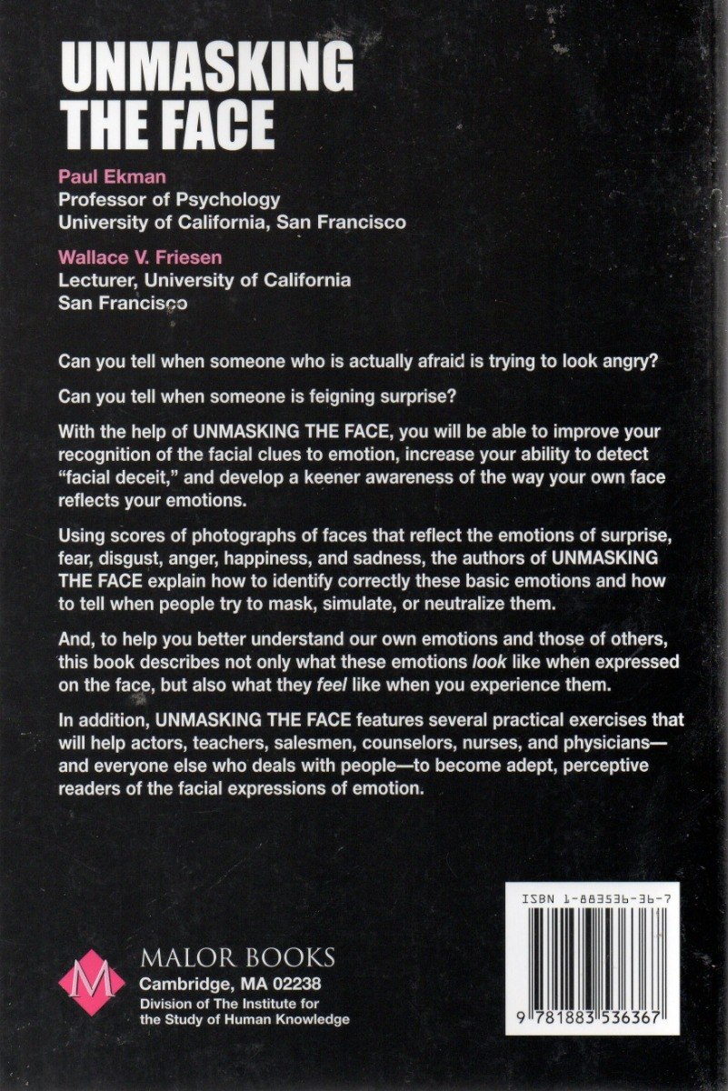 C2 - Paul Ekman/wallace Friesen - Unmasking The Face, Libro | Mercado Libre C2 - Paul Ekman/wallace Friesen - Unmasking The Face, Libro | Mercado Libre