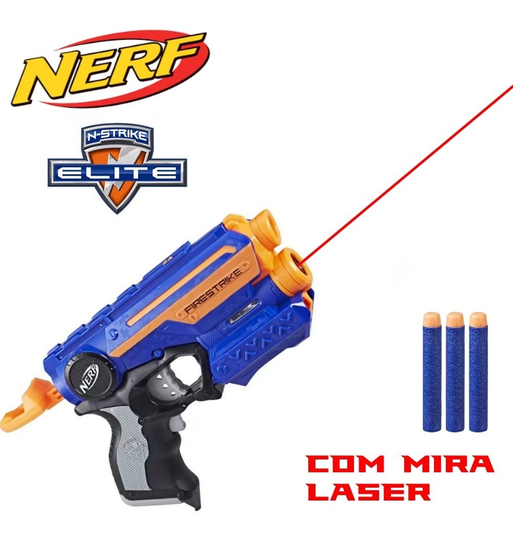 Lançador Nerf N-strike Elite Firestrike Nerf Com Mira Laser | Mercado Livre Lançador Nerf N-strike Elite Firestrike Nerf Com Mira Laser | Mercado Livre