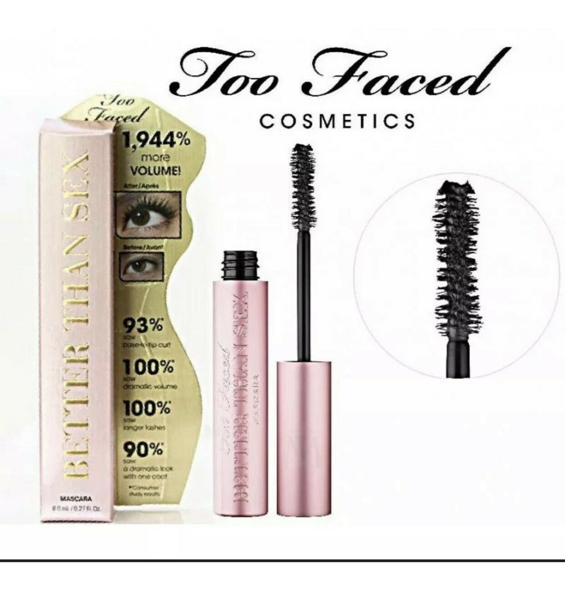 Máscara De Pestañas Too Faced Better Than Sex Too Faced Mercado Libre