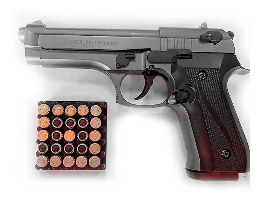 Pistola Traumática Ekol® Beretta 92 Magnum Bolas Goma 9mm ... Pistola Traumática Ekol® Beretta 92 Magnum Bolas Goma 9mm ...