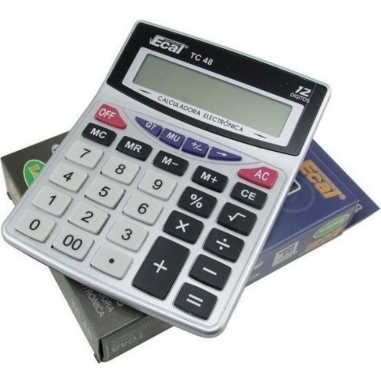 Calculadora Ecal Tc 48 Escritorio 12 Digitos Pila Fn Volver | Imastienda