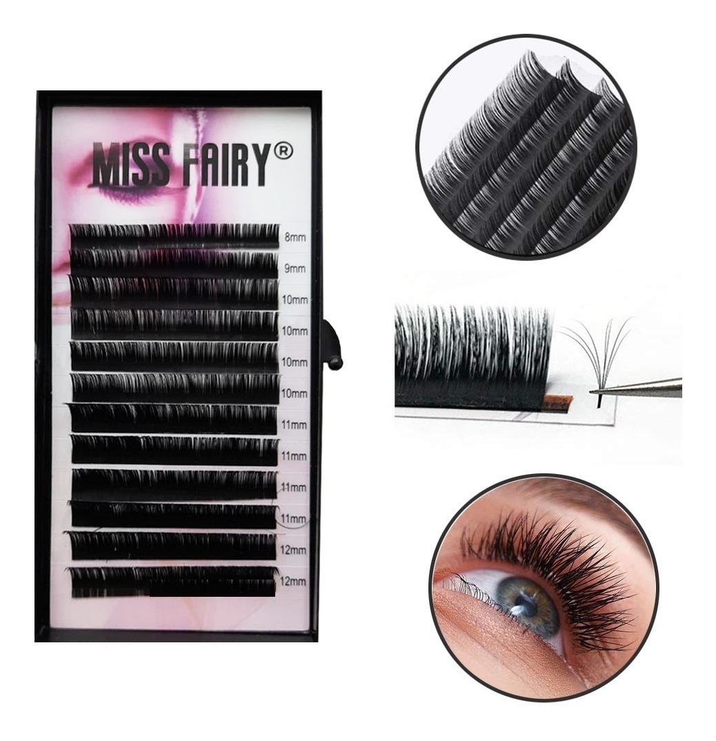 Blister Extensiones Pestañas Mink Mixto 1x1 Mercadolibre