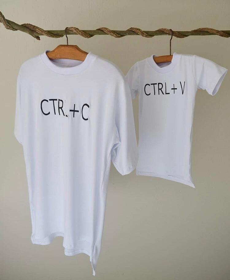 Camiseta Ctrl C / Ctrl V (valor Por Peça) | Mercado Livre Camiseta Ctrl C / Ctrl V (valor Por Peça) | Mercado Livre