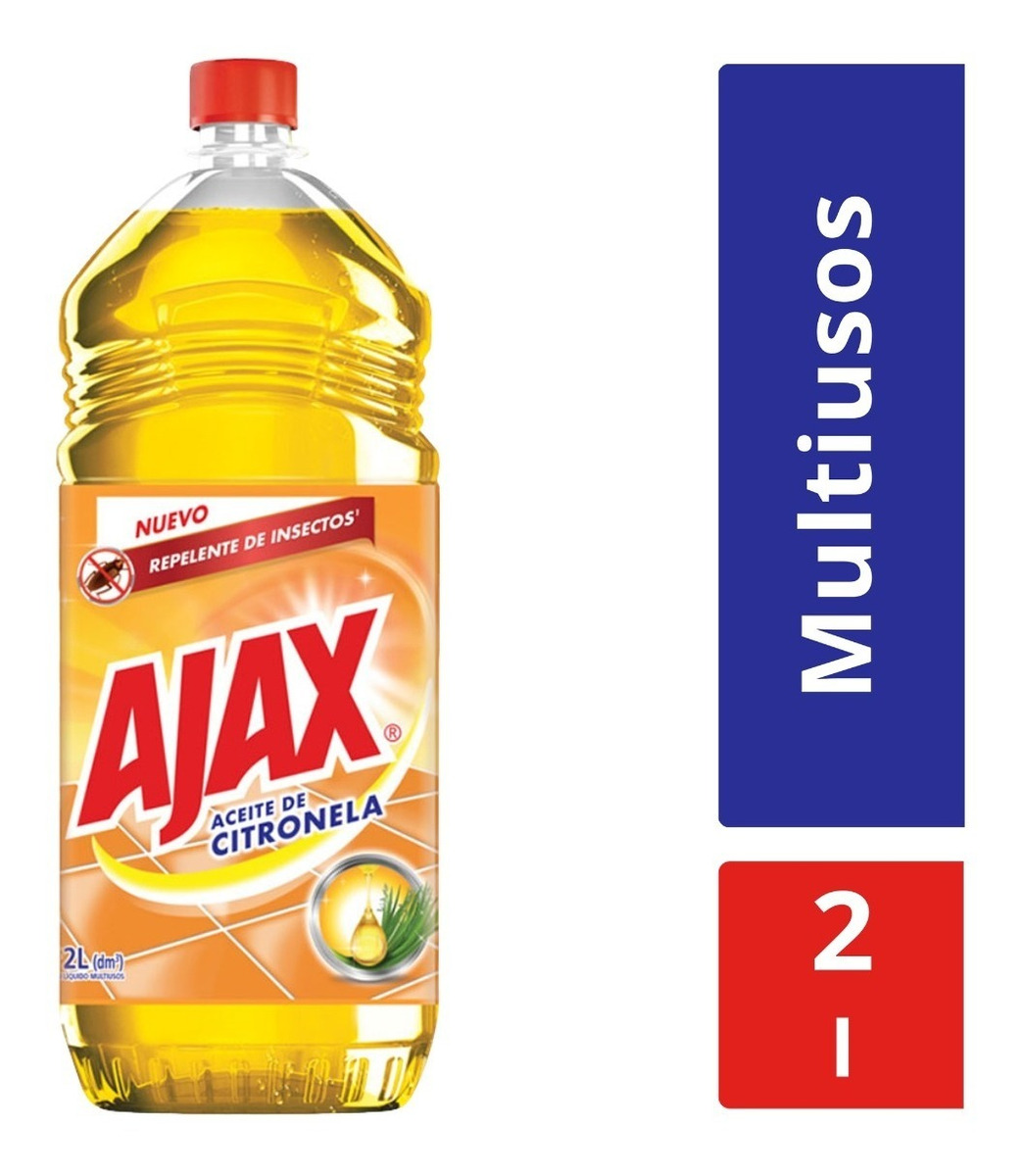 Ajax Limpiador Líquido Aceite De Citronela 2 L | Mercado Libre Ajax Limpiador Líquido Aceite De Citronela 2 L | Mercado Libre