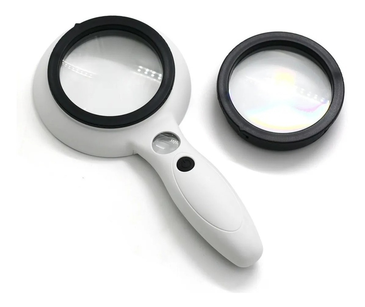 Lupa De Mão Profissional Lente De Aumento Com Led 12x | Parcelamento ...
