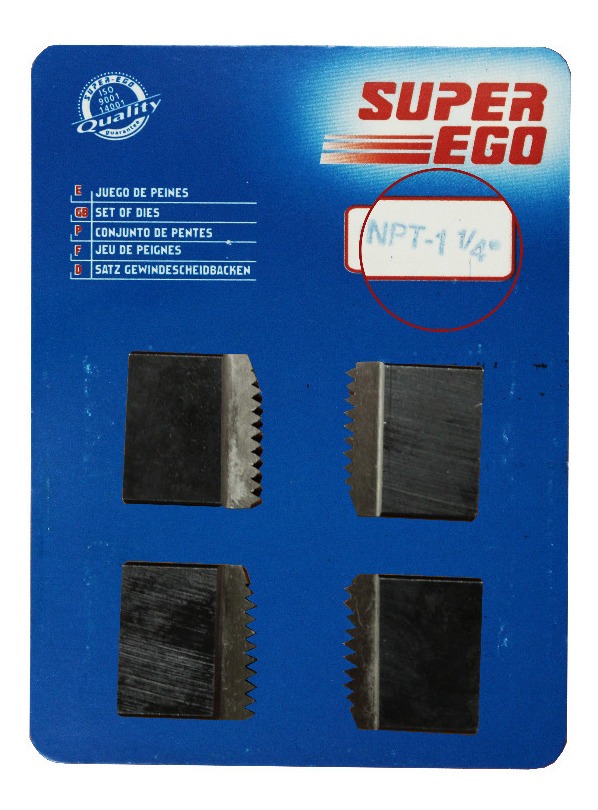 Super Ego Juego De Peines Para Tarraja 1-1/4 Npt | Envío gratis Super Ego Juego De Peines Para Tarraja 1-1/4 Npt | Envío gratis