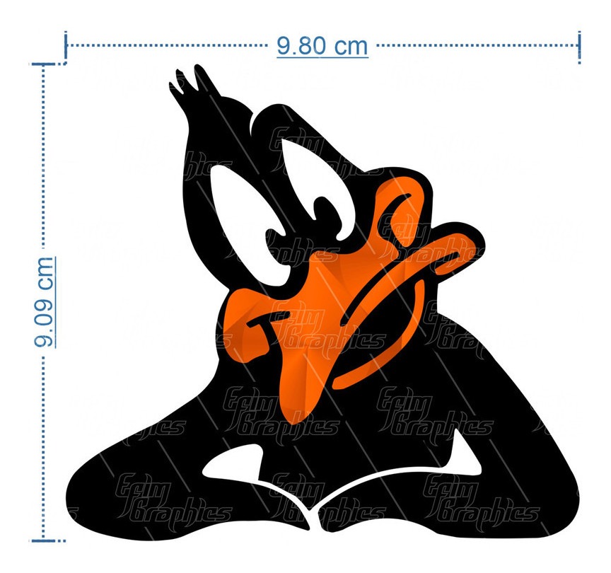 Calcomania Sticker Pato Lucas 5 Caricatura Efx Moto Auto Meses Sin