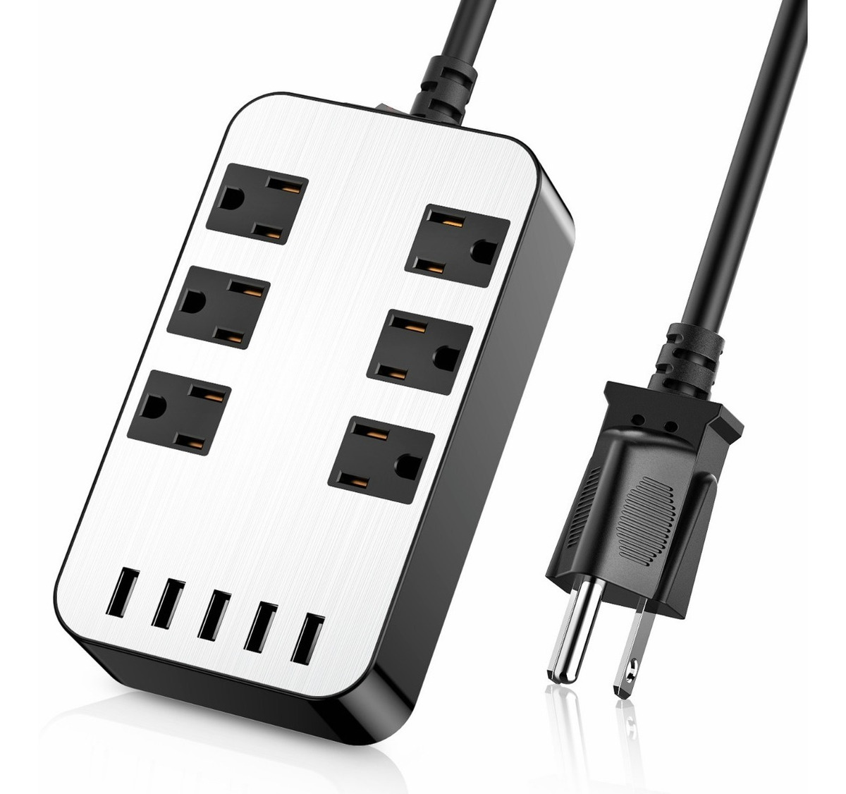 Regleta Multicontactos Premium De 6 Salidas Y 5 Puertos Usb Mercado Libre