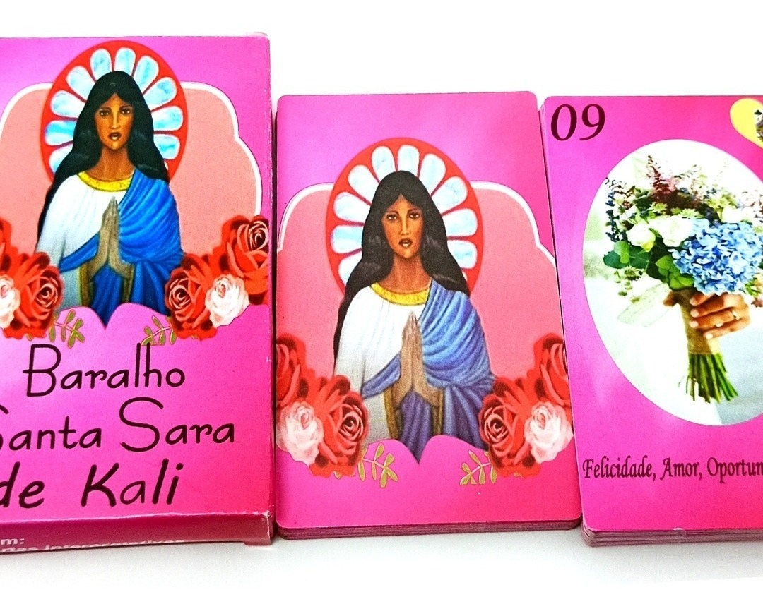 Baralho Tarô Cigano Lenormand Santa Sara Kali 36 Cartas Nf Mercado Livre