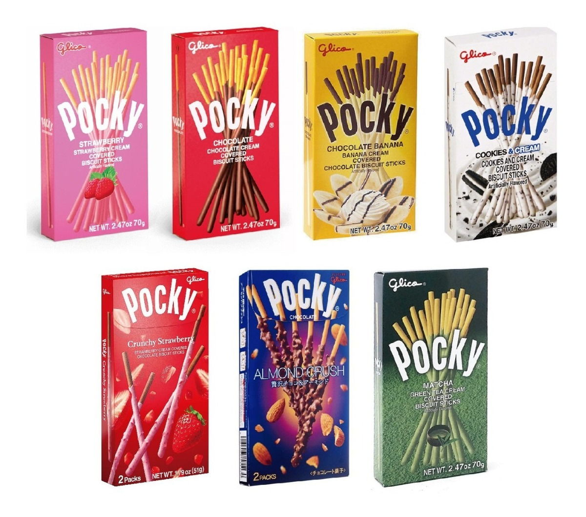 Pocky Variado, 7 Sabores Diferentes | TOYO FOODS
