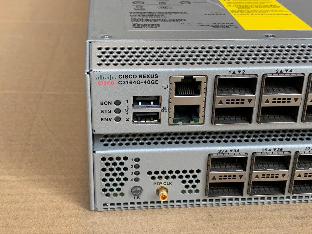 Sml Switch Cisco Nexus 3164 Model C3164q 40ge 64 Portas Qsfp Parcelamento Sem Juros