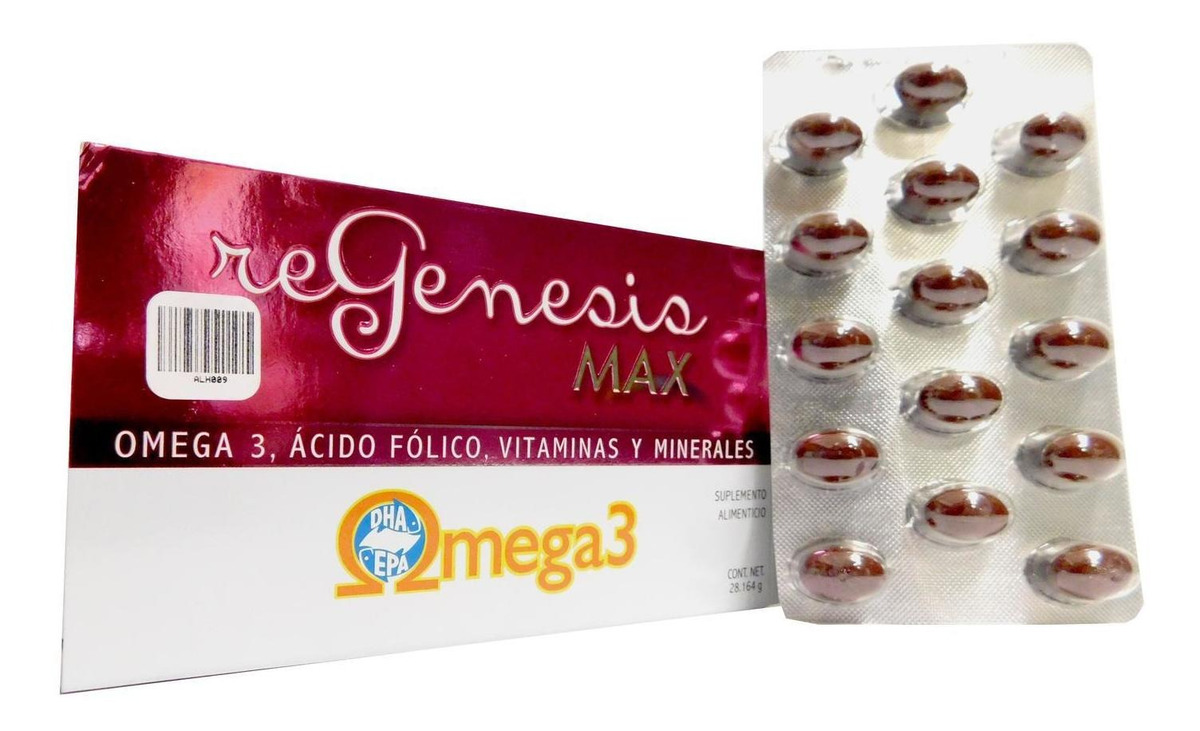 Regenesis Max Caja Con 30 Cápsulas Meses Sin Intereses