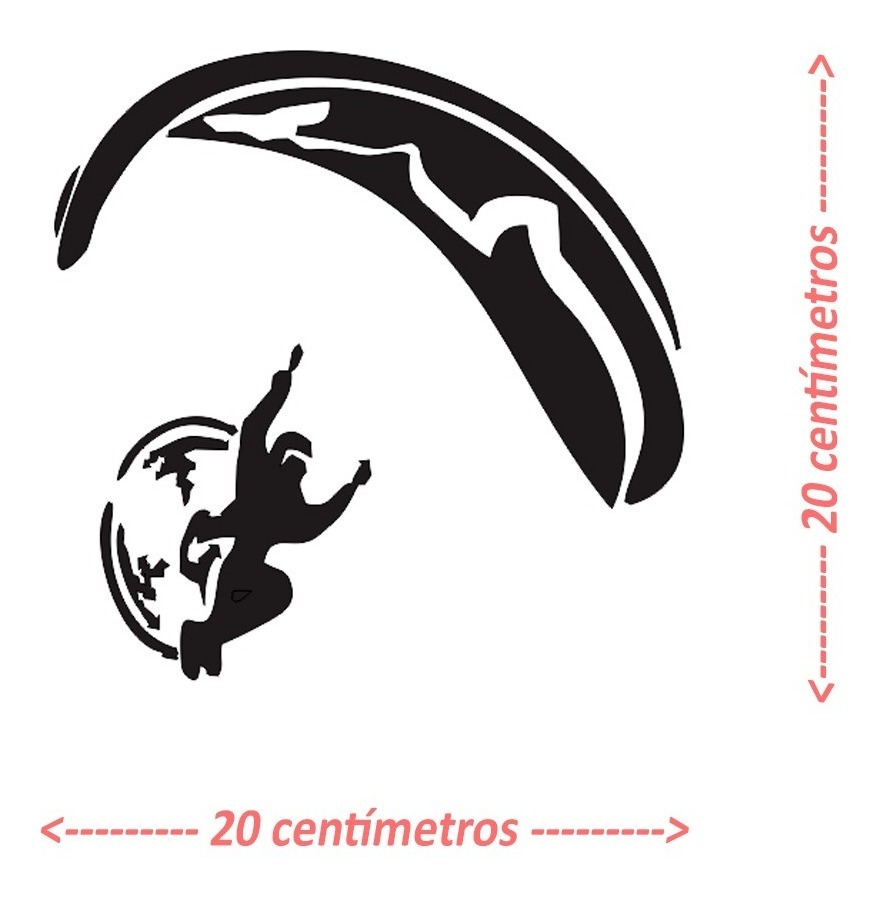 Adesivo Paraglider Paramotor Parapente Voo Duplo 6 | LL DESIGN Adesivo Paraglider Paramotor Parapente Voo Duplo 6 | LL DESIGN