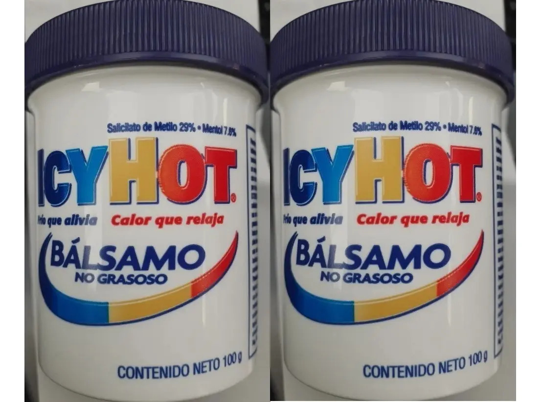 Pack De 2 Cremas Icy Hot Para Aliviar El Dolor Tarro 100 Gr. | Meses ...
