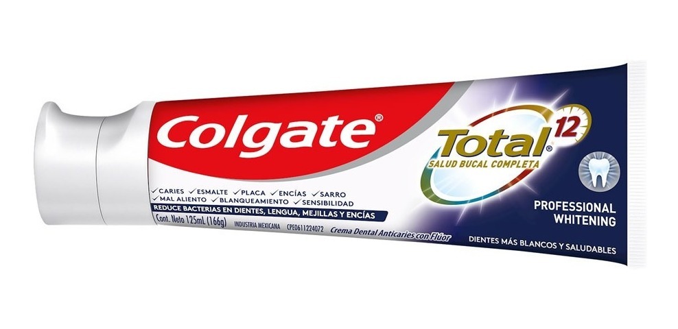 Pasta Dental Colgate Total 12 Pro Whitening 125ml | Mercado Libre Pasta Dental Colgate Total 12 Pro Whitening 125ml | Mercado Libre