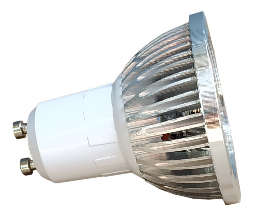 Foco Led Dicroico Mr16 Base Gu10 3w Luz Fria Calida Bb3 Meses Sin