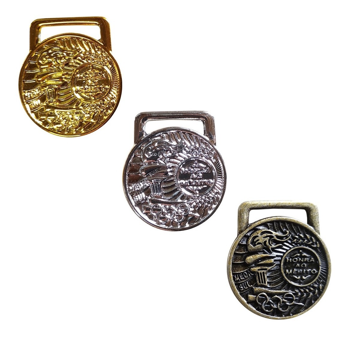 20 Medalhas 29mm Honra Ao Mérito Ouro Prata Bronze - Metal ... 20 Medalhas 29mm Honra Ao Mérito Ouro Prata Bronze - Metal ...