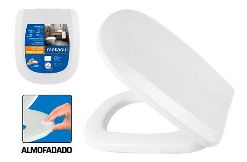 Assento Tampa De Vaso Branco Metasul Com Almofadado | Parcelamento sem ... Assento Tampa De Vaso Branco Metasul Com Almofadado | Parcelamento sem ...