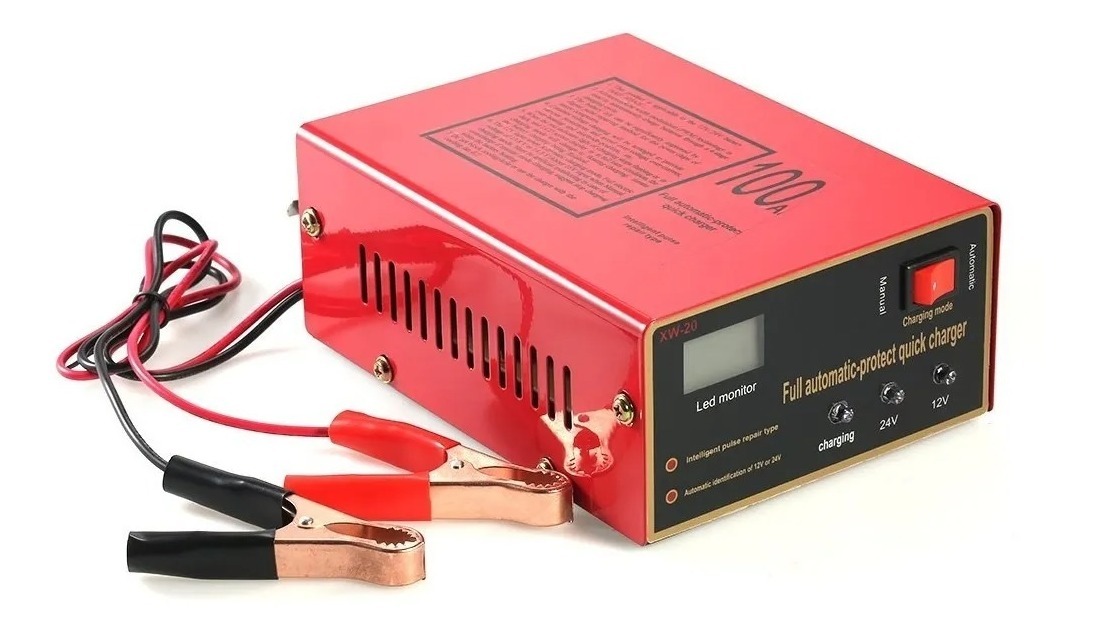 Cargador De Baterías Automático E Inteligente 12v 24v Ue Cuotas Sin