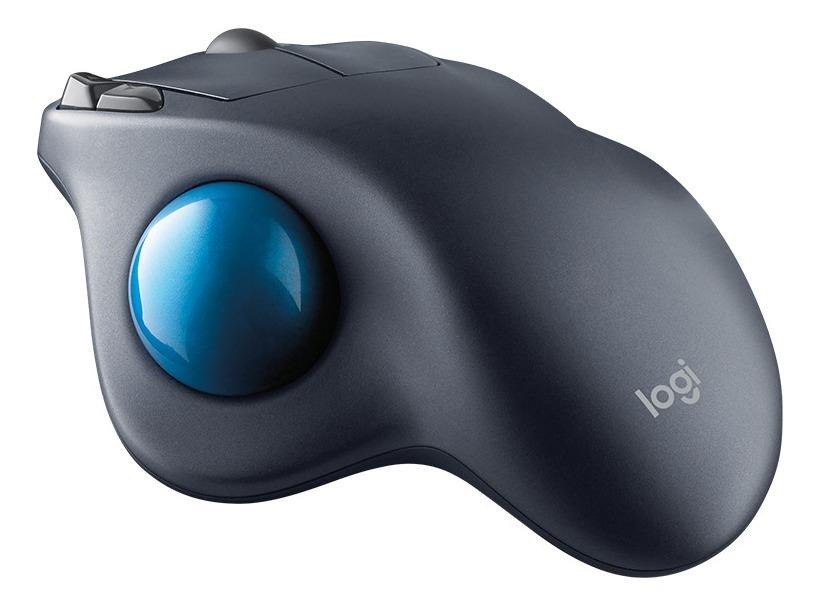 Mouse trackball sem fio Logitech Trackball M570 azul e prateado ... Mouse trackball sem fio Logitech Trackball M570 azul e prateado ...