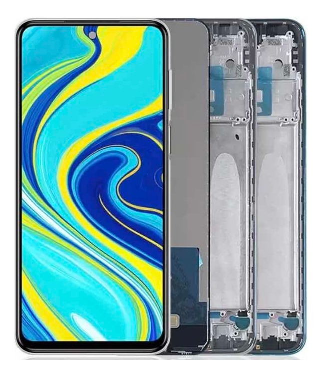 Tela Touch Display Redmi Note 9s Note 9 Pro Com Aro Azul Mercado Livre