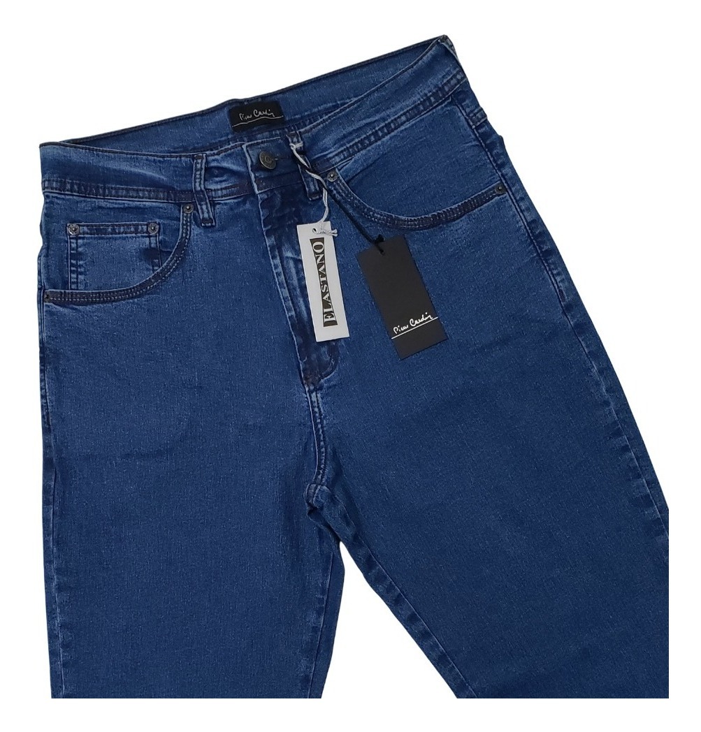 Calça Jeans Pierre Cardin Masculina Original Tradic Elastano Frete Grátis