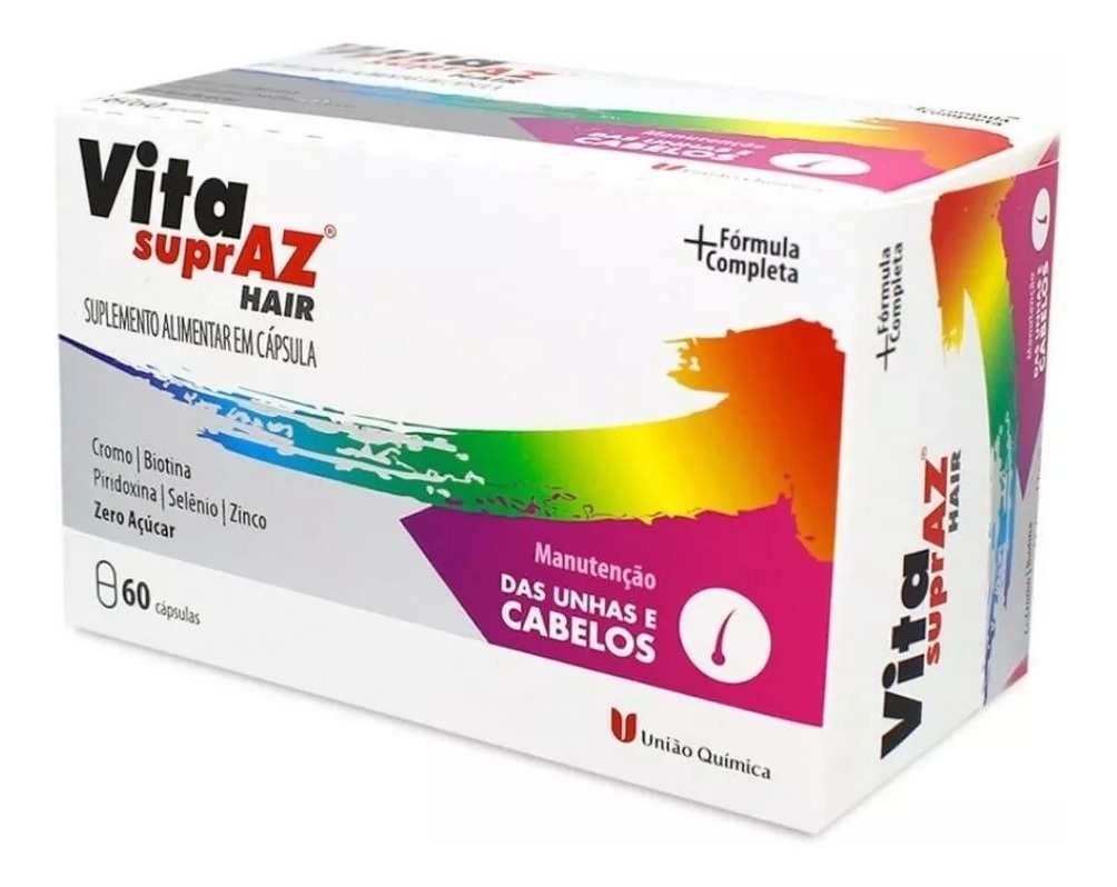 Suplemento Em Cápsulas Vita Supraz Hair 60 Polivitamínico Sabor Original Em Caixa De 100g Un