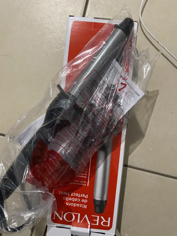 Rizadora Cabello Revlon Ceramica Turmalina Ferro Tenaza Pelo Negro ...