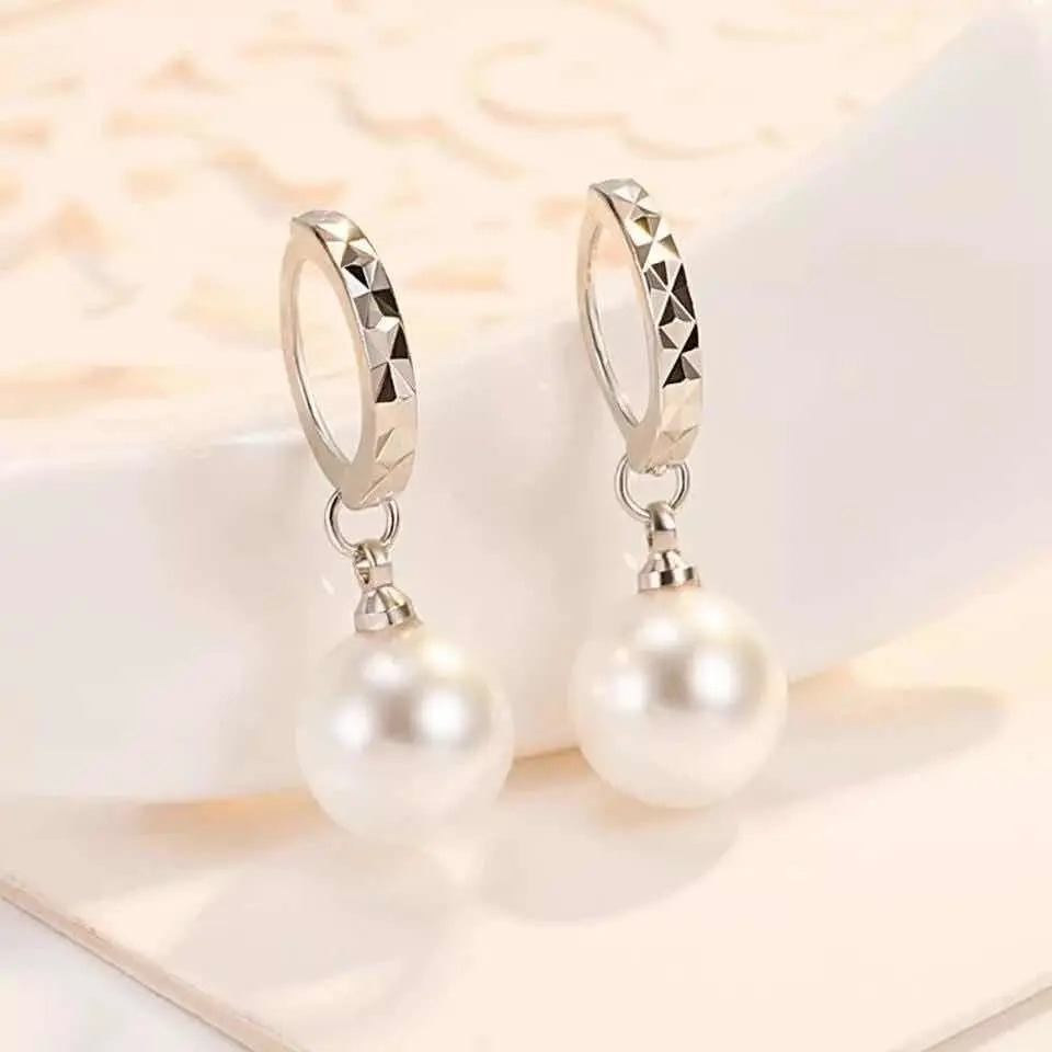 Aretes De Plata .925 Perla De Mallorca Mayoreo Joyería Dama | Mercado Libre