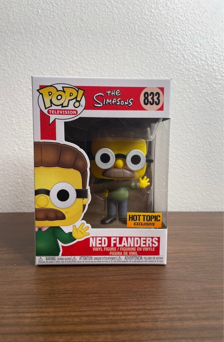 Funko Pop The Simpsons Ned Flanders 833 Exclusivo Hot Topic Envío Gratis