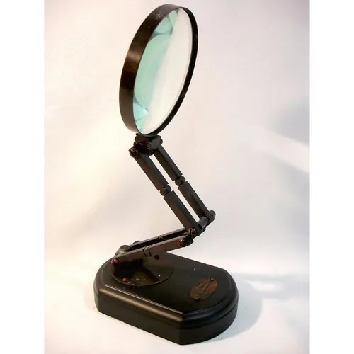 Antiga Lente De Aumento Lupa Em Bronze E Madeira Para Mesa ... Antiga Lente De Aumento Lupa Em Bronze E Madeira Para Mesa ...