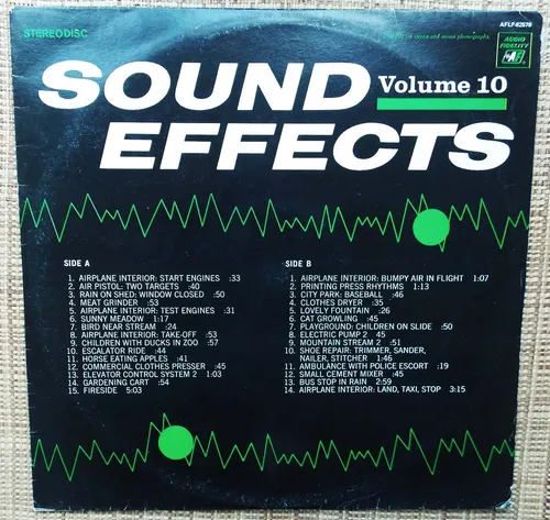 Lp Disco Vinil Sound Effects Vol.10 - Sons De Efeito Mixagem | MercadoLivre