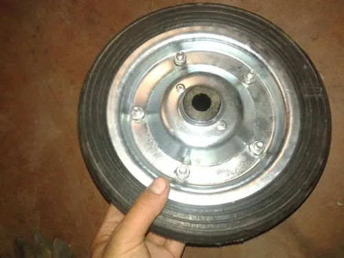 Rueda Maciza Industrial 260mm Con Llanta Metálica Rueda Maciza Industrial 260mm Con Llanta Metálica